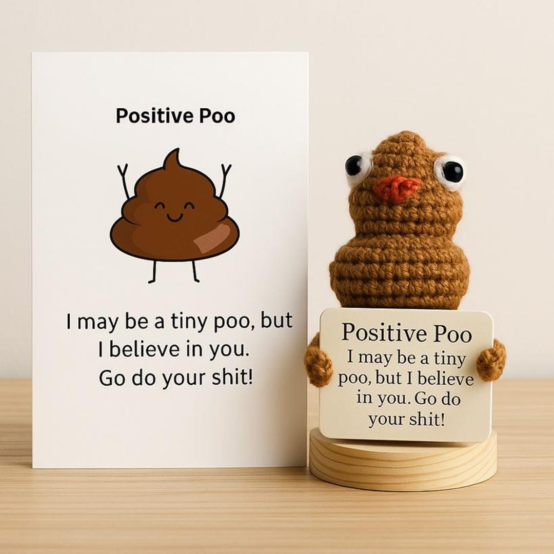 Positive Poo L Positive Potato L Mushroom Crochet L Pig Crochet L Funny ...