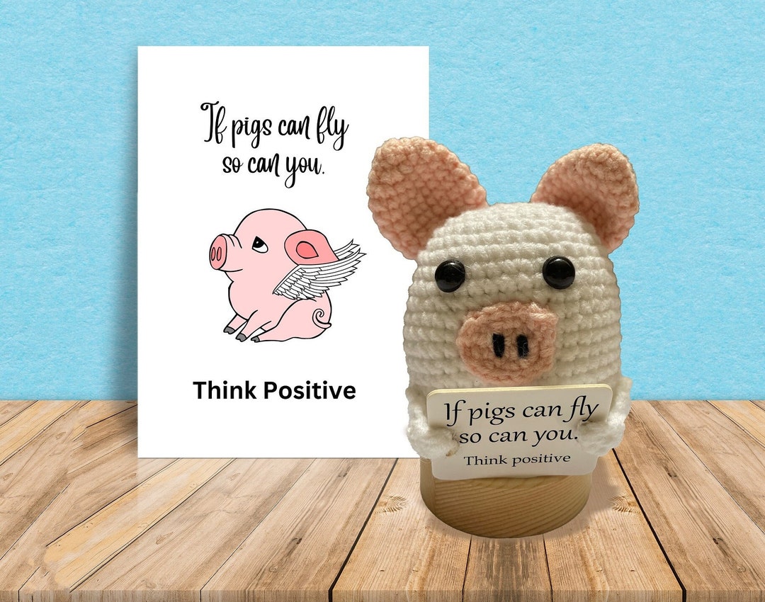 Crochet Positive Pig Spread Joy and Positivity Complete - Etsy