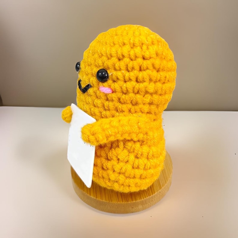 Handmade Crochet Chicken Nugget - 'my Last Nugget' Gift, Funny Desk ...
