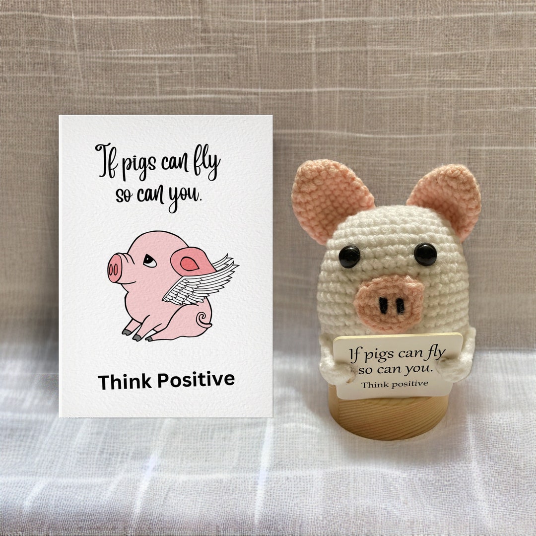 Crochet Positive Pig - Spread Joy and Positivity - Complete With ...