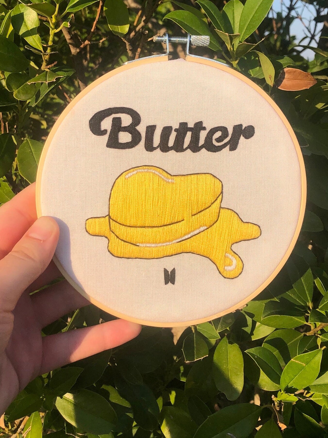 BTS Butter Logo - 6" Hoop - Etsy