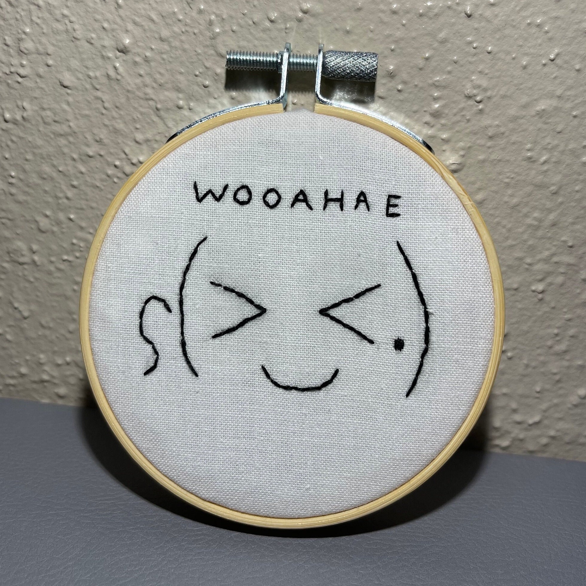 SVT Woozi Wooahae Emoticon - 3” Hoop - Etsy