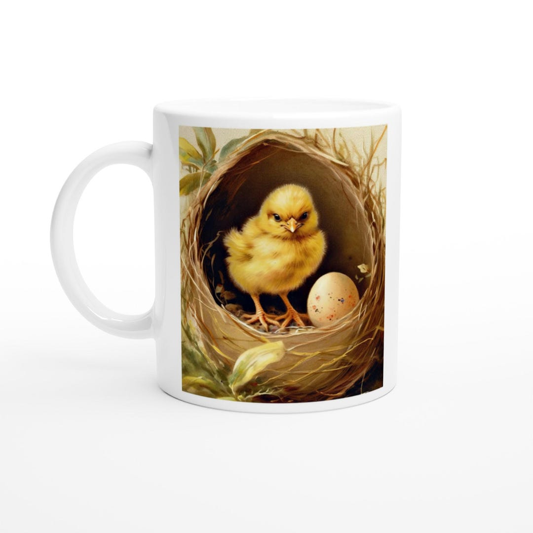 Adorable Baby Chick Ceramic Mug - Cute Easter Gift - Perfect Gift for ...