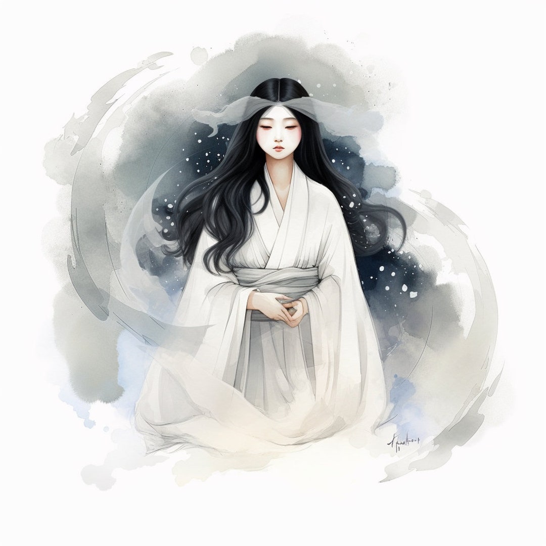 Korean Mythological Painting Style Ghost 귀신 Gwisin wall Art - Etsy