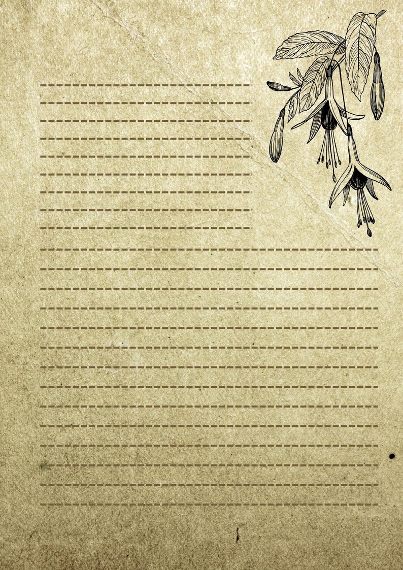 Vintage Stained Paper Digital Download for Letters and Crafts - Etsy