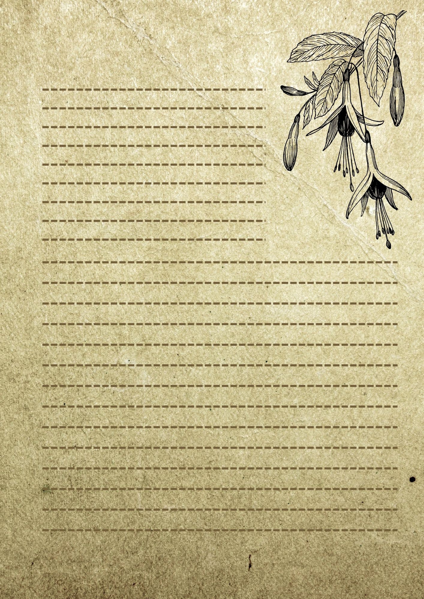 Vintage Stained Paper Digital Download for Letters and Crafts - Etsy