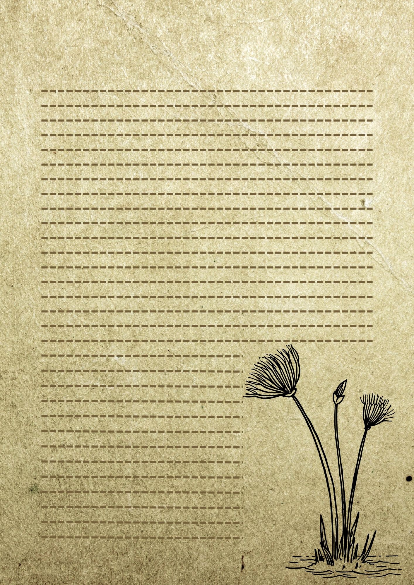 Vintage Stained Paper Digital Download for Letters and Crafts - Etsy