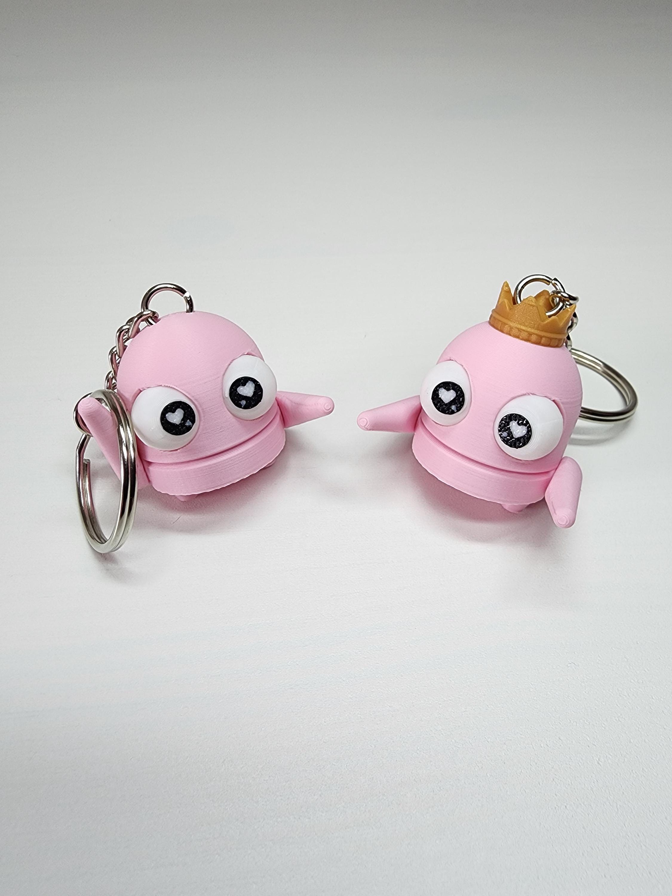 Heart Eyes Repo Robot Keychain or Figurine – Optional Crown – Fidget ...