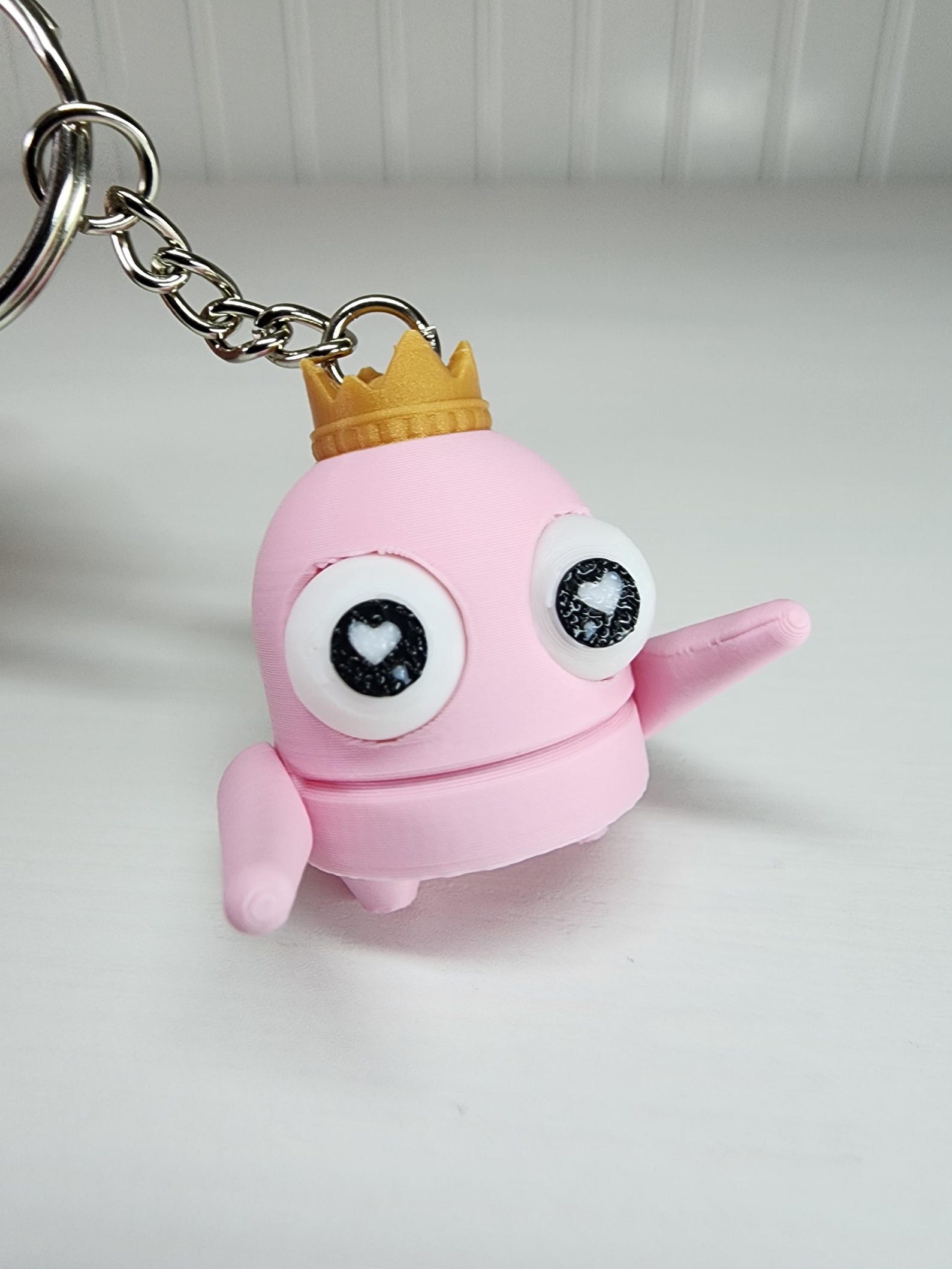 Heart Eyes Repo Robot Keychain or Figurine – Optional Crown – Fidget ...