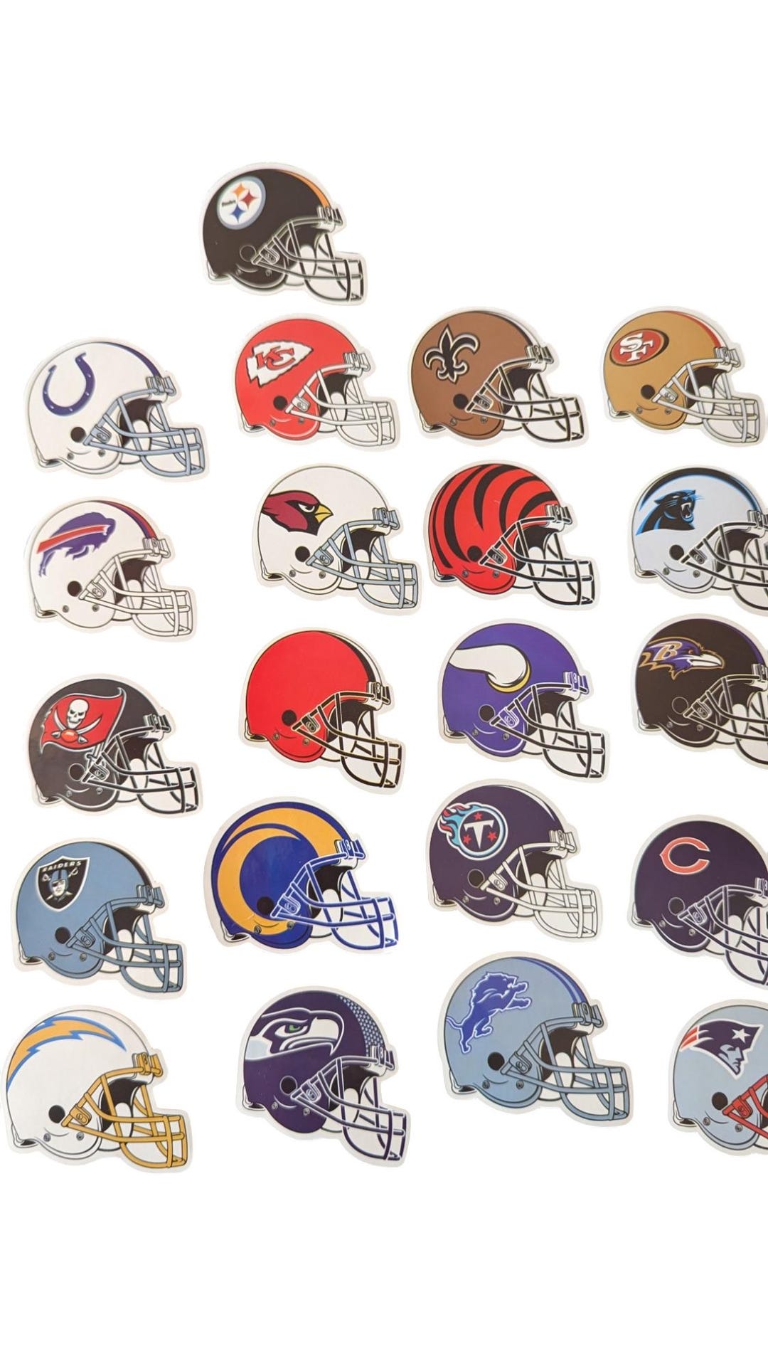 Football Helmets Fun Sticker Pack lots of Different Variations - Etsy