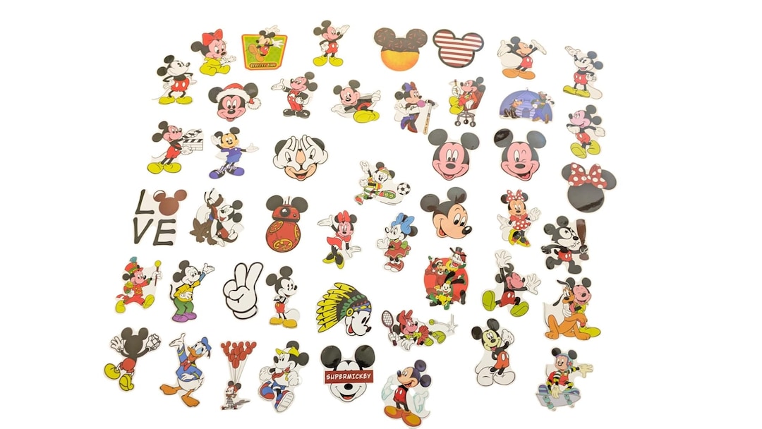 Hiya Guys! Mickey Mouse Sticker Pack (lots of Different Variations) - Etsy