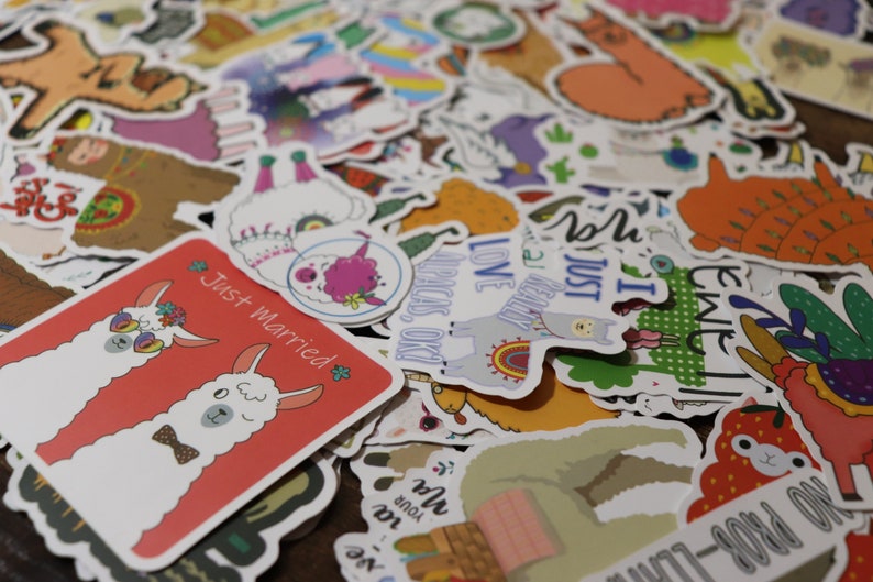 Llama Sticker Pack (lots of Different Variations) - Etsy