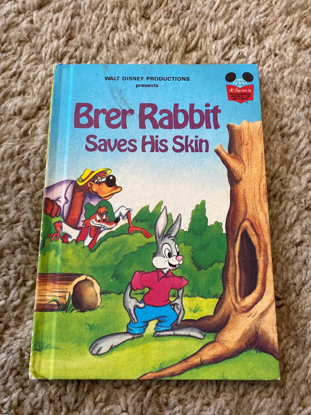 Brer Rabbit Saves His Skin Hardcover Wonderful World of Reading 1979 - Etsy