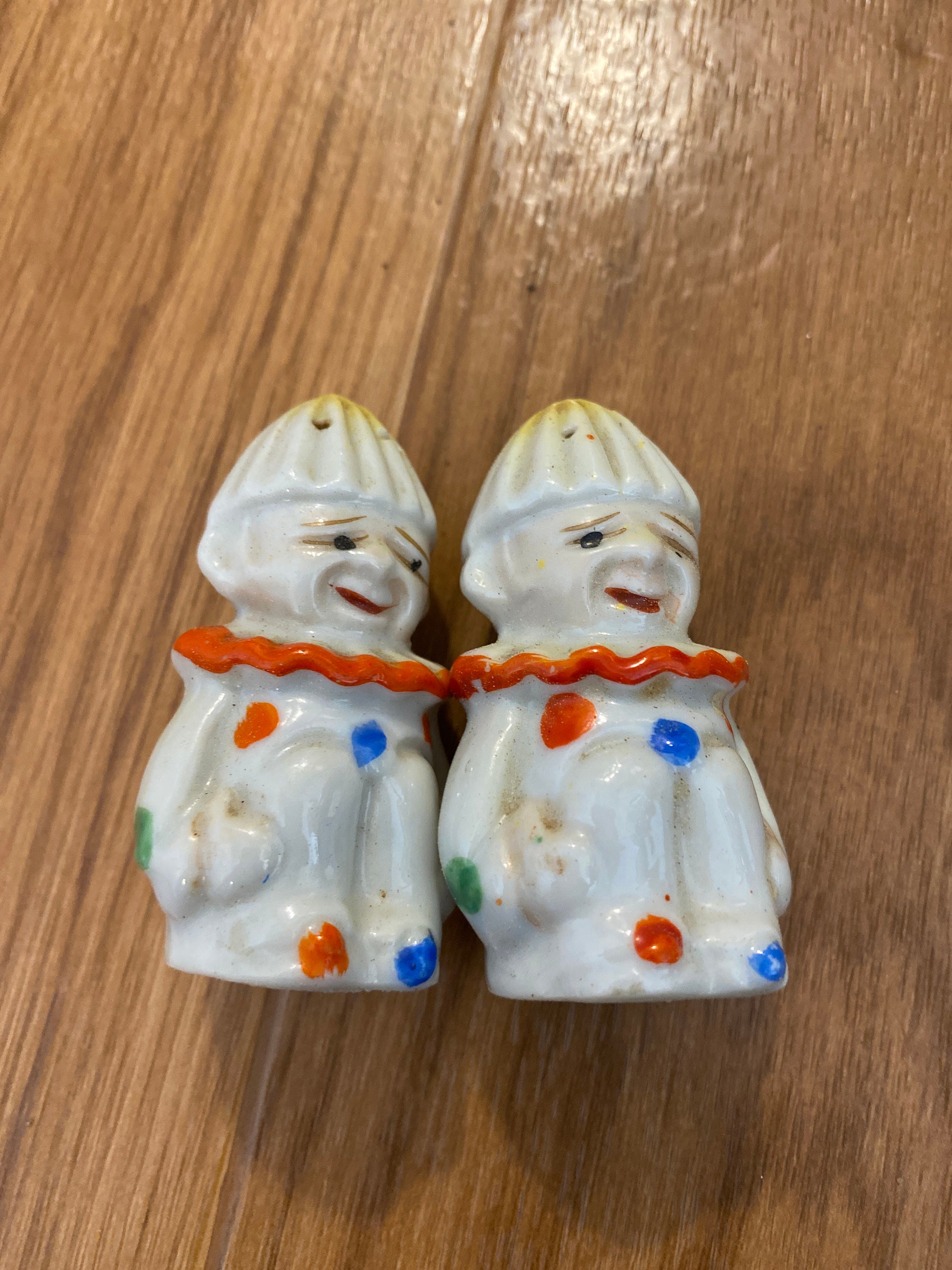 Japanese Happy and Sad Clown Salt & Pepper Shakers Vintage Rare - Etsy