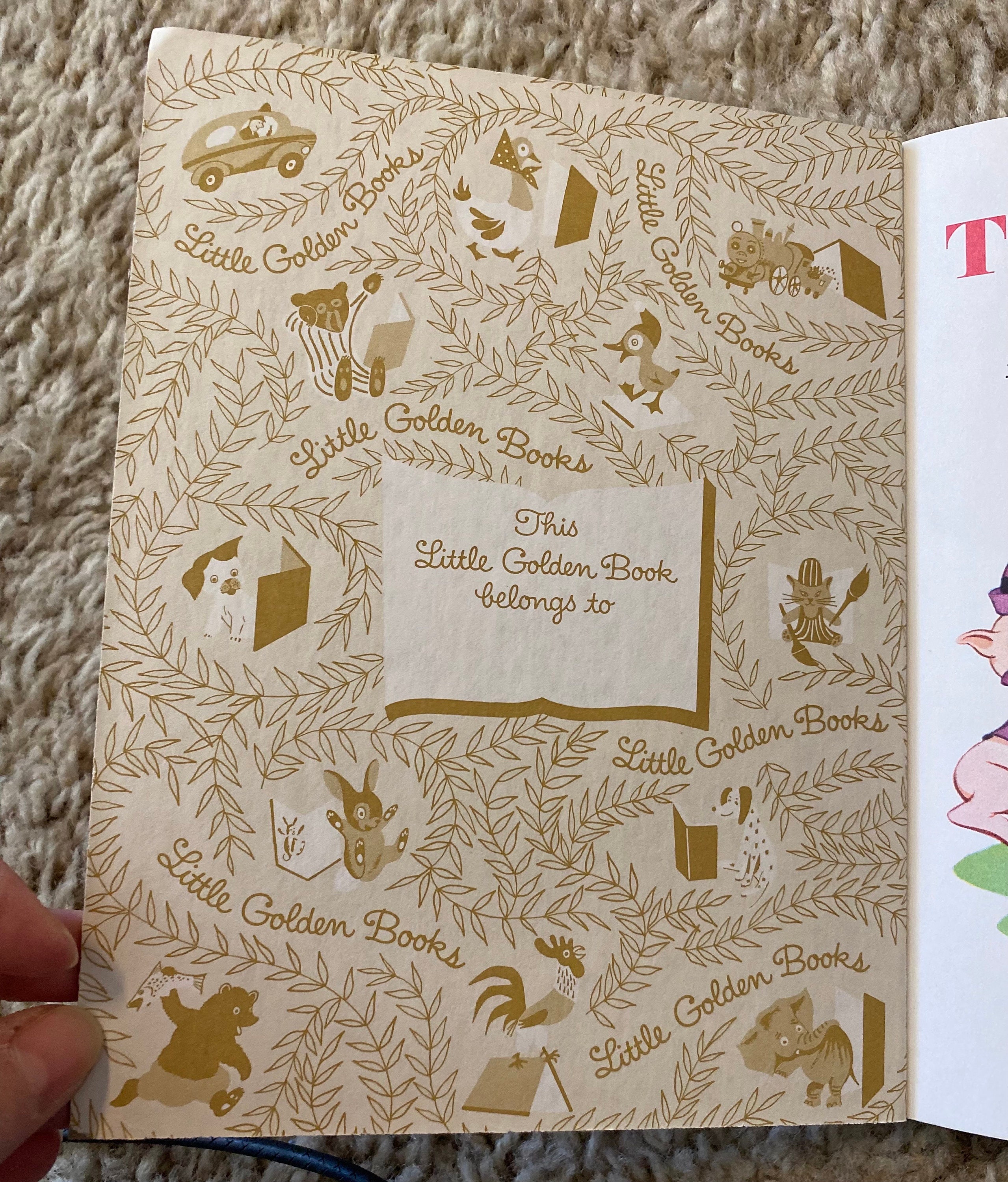 Three Little Pigs Little Golden Book Hardcover 1953 - Etsy