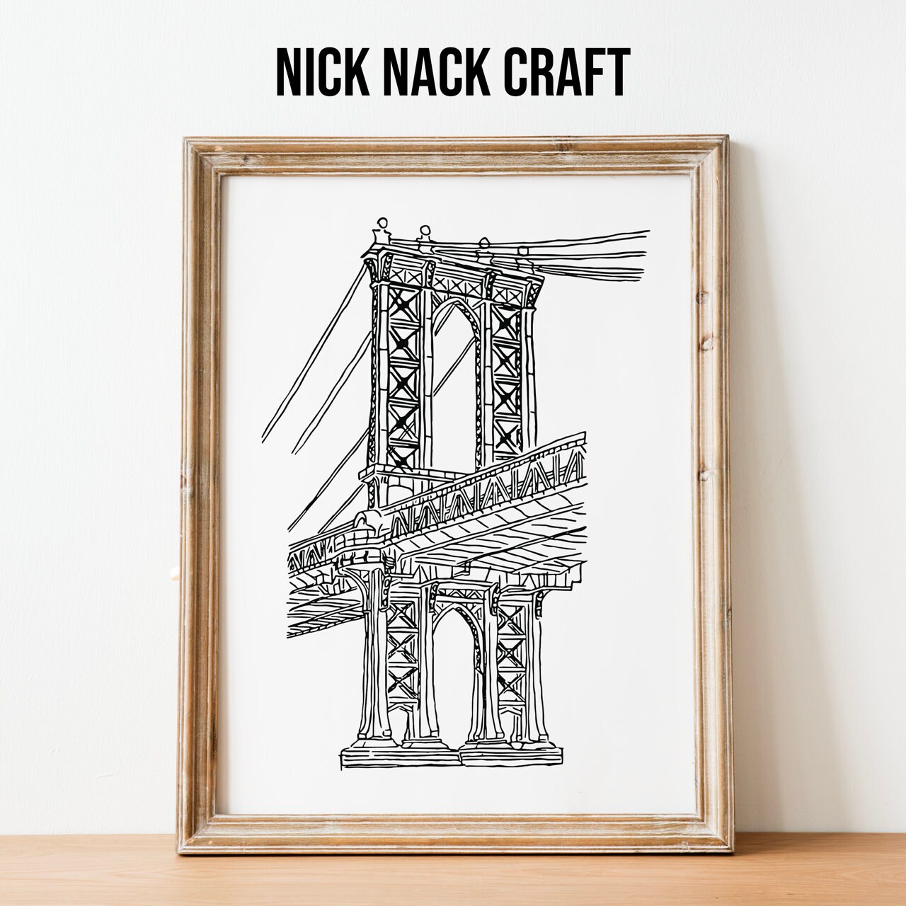 Digital Download | Printable | NYC Sketch Art | Line Art | Manhattan ...