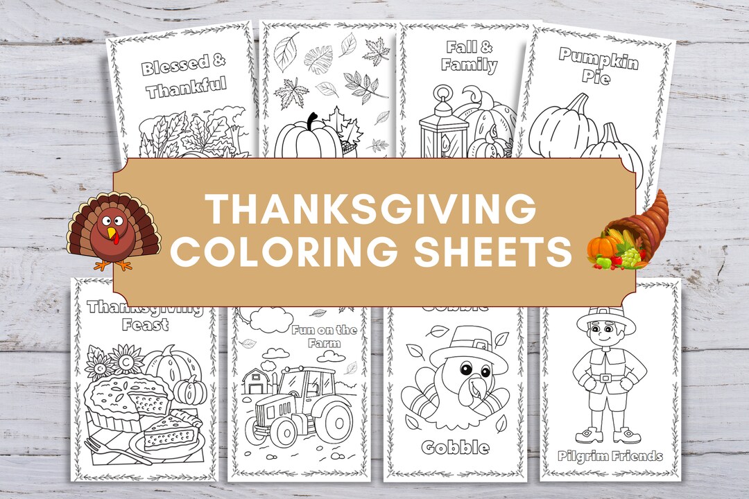 Thanksgiving Coloring Sheets for Kids, Thanksgiving Coloring Pages ...