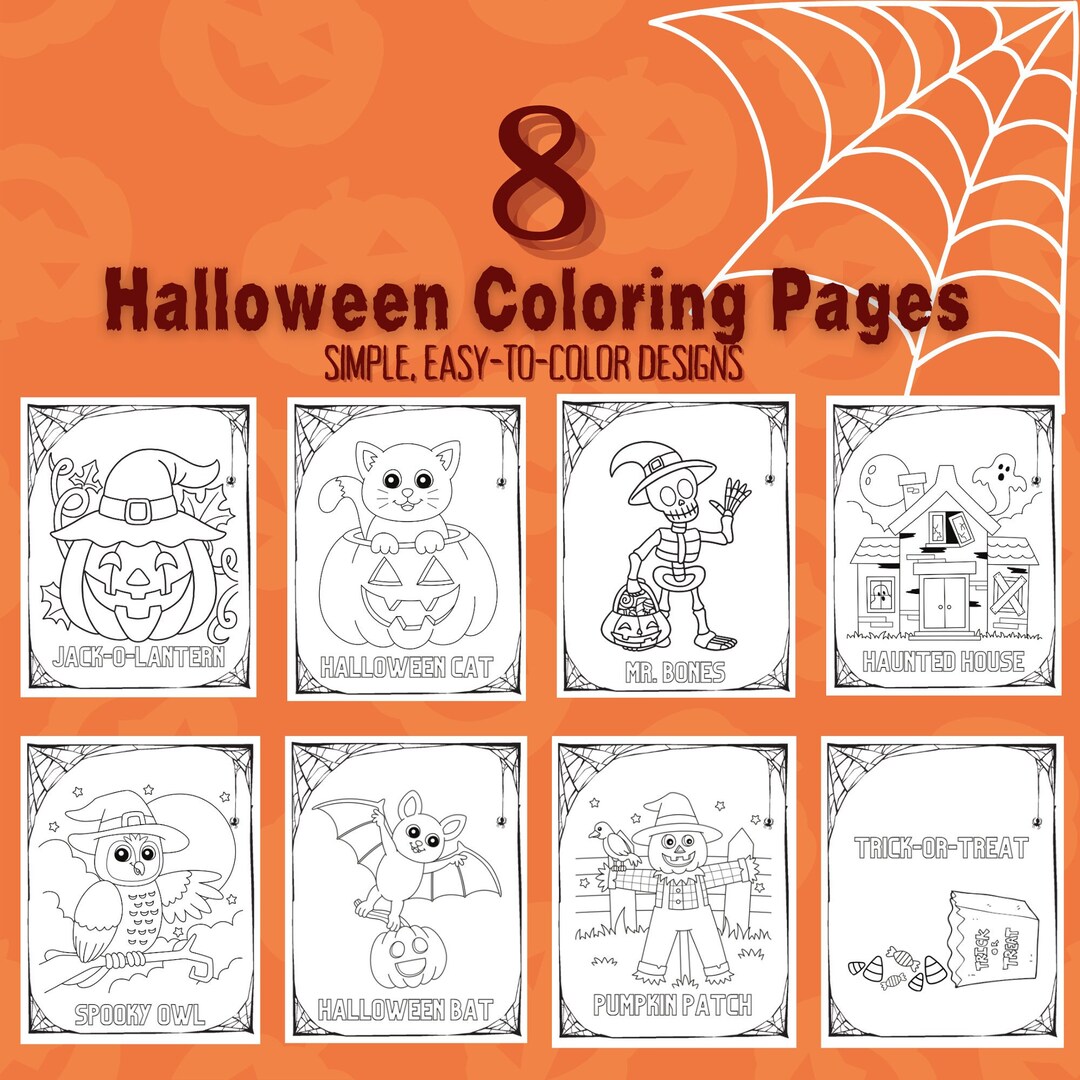 Halloween Coloring Pages, Halloween Coloring Sheets, Fall Coloring ...