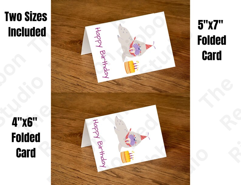 Baby Walrus Birthday Card for Kids, Printable Birthday Card for Kids ...