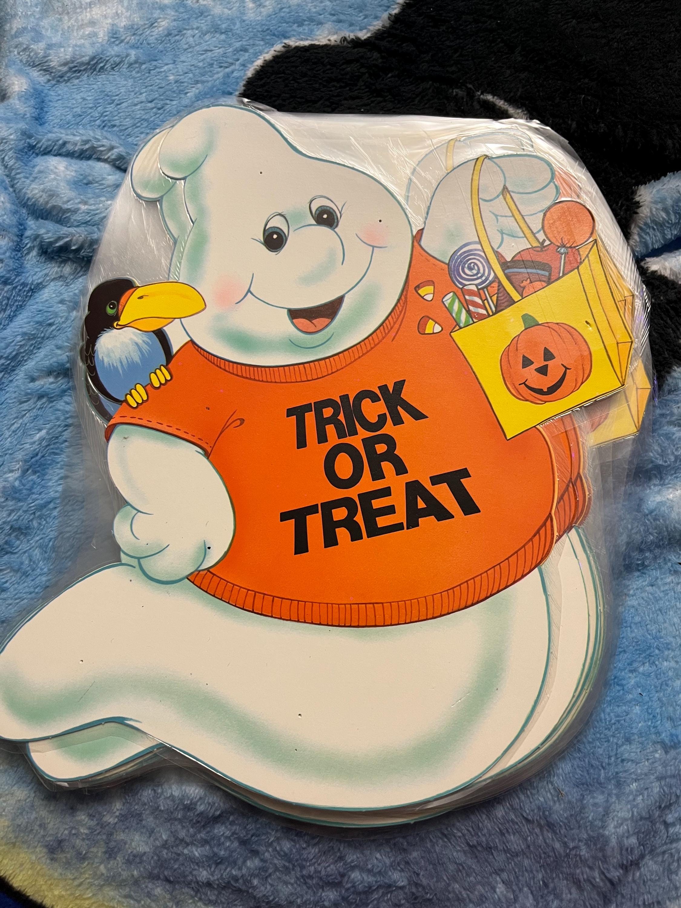 Vintage Halloween Ghost Cardboard Cut Out - Etsy