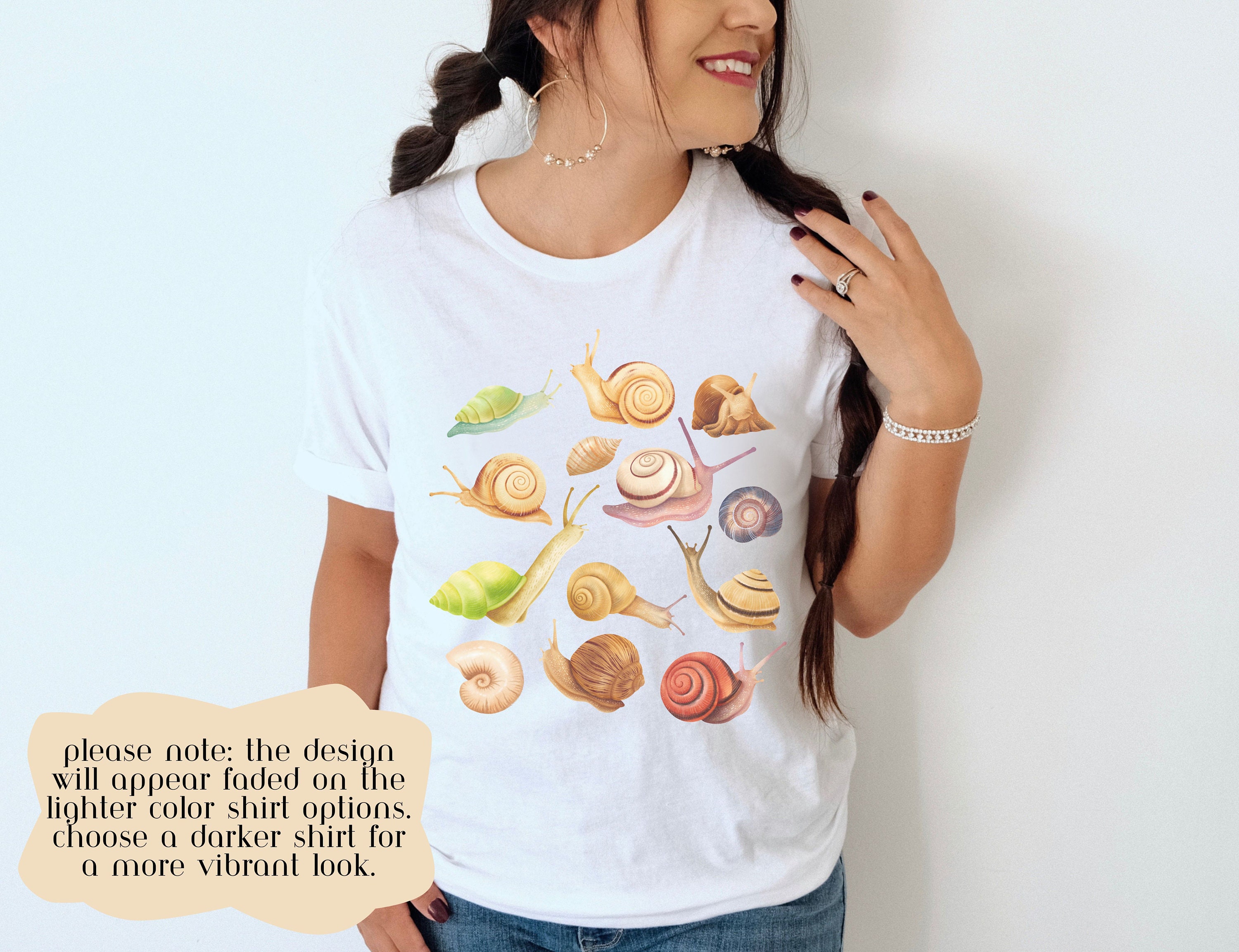 Vintage Cottagecore Snail Shirt Forestcore Snail Lover Gift Snail Tee ...