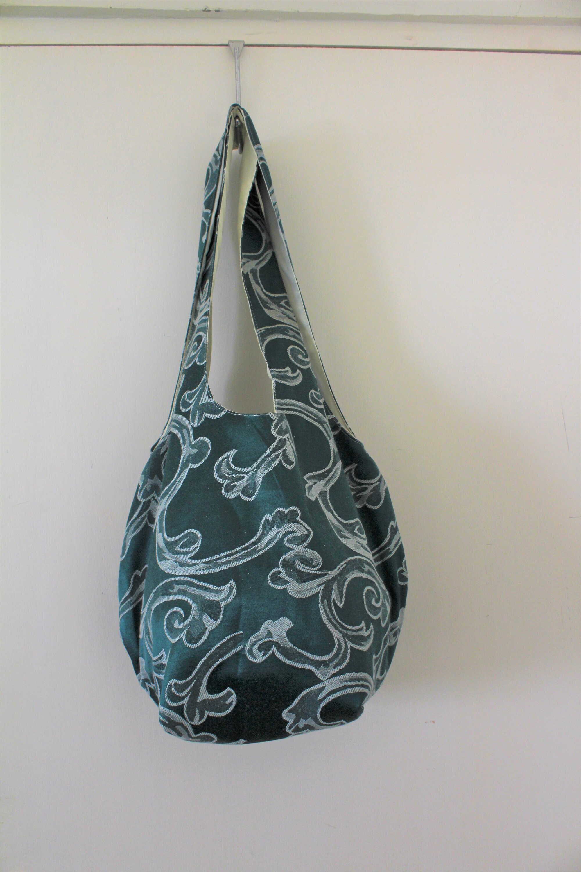 Slouchy Bag Sewing Pattern & Sewing Tutorial | Tote Bag Pattern | Boho ...