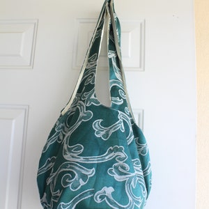 Slouchy Bag Sewing Pattern & Sewing Tutorial | Tote Bag Pattern | Boho ...