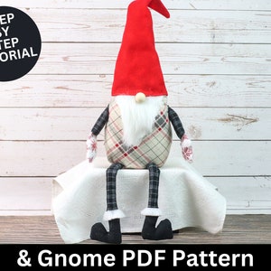 Easy Gnome Sewing Pattern & Sewing Tutorial | Gnome Pattern | Gnome ...