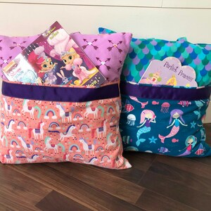 DIY Reading Pillow Sewing Tutorial - PDF Download. Pocket Pillow | Gift ...