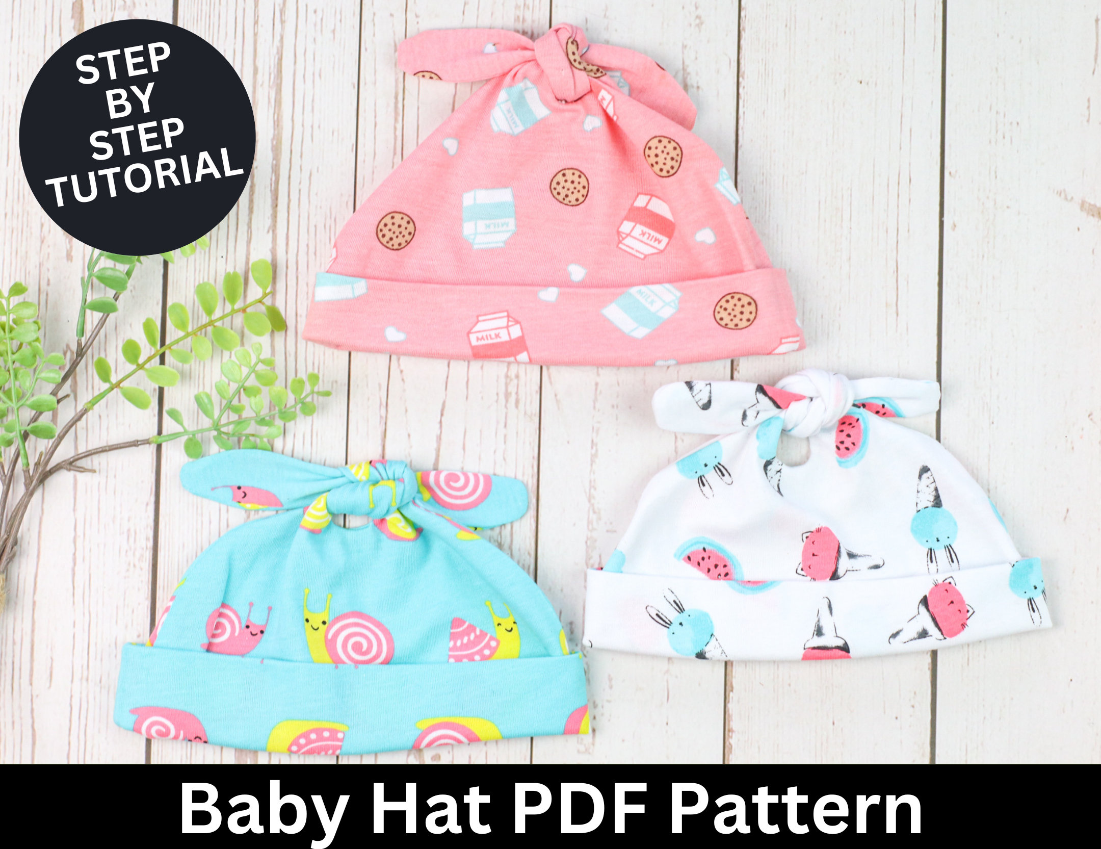 Easy Baby Hat Sewing Pattern & Sewing Tutorial Baby Hat - Etsy