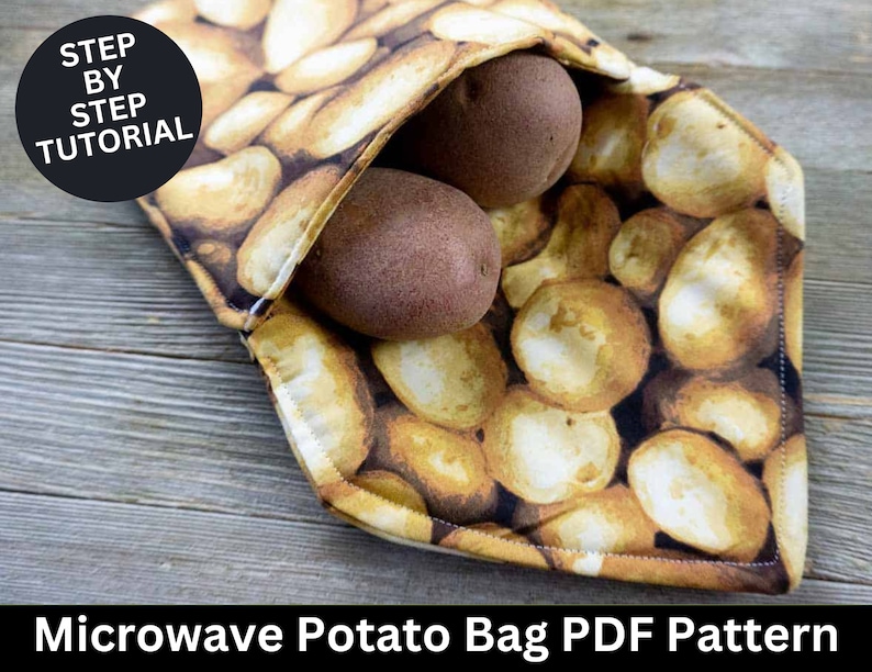 Microwave Potato Bag Sewing Pattern & Sewing Tutorial Potato - Etsy