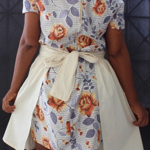 Apron With Pockets Sewing Pattern | Kitchen Apron Pattern | Size S ...