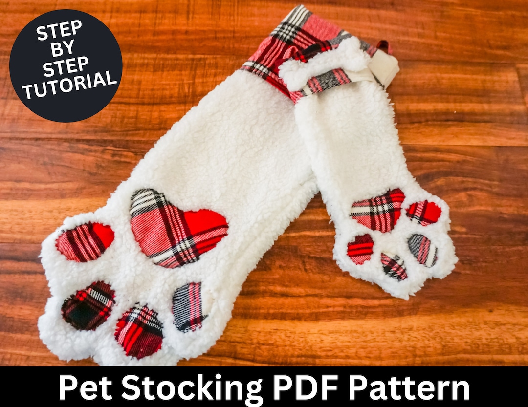 Pet Stocking Pattern | Pet Christmas Stocking | Easy Holiday Gift to ...