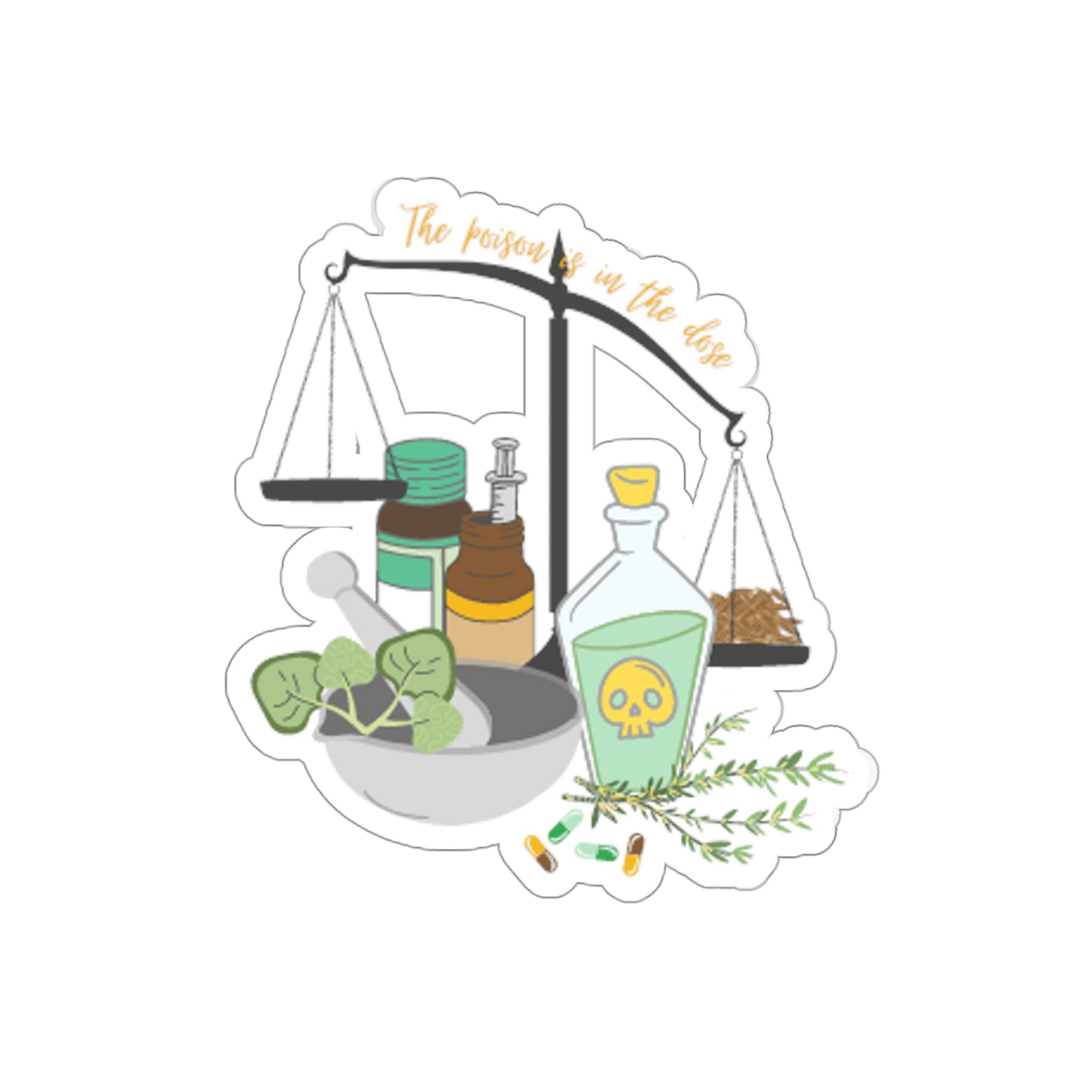 The Poison is in the Dose Sticker - Etsy