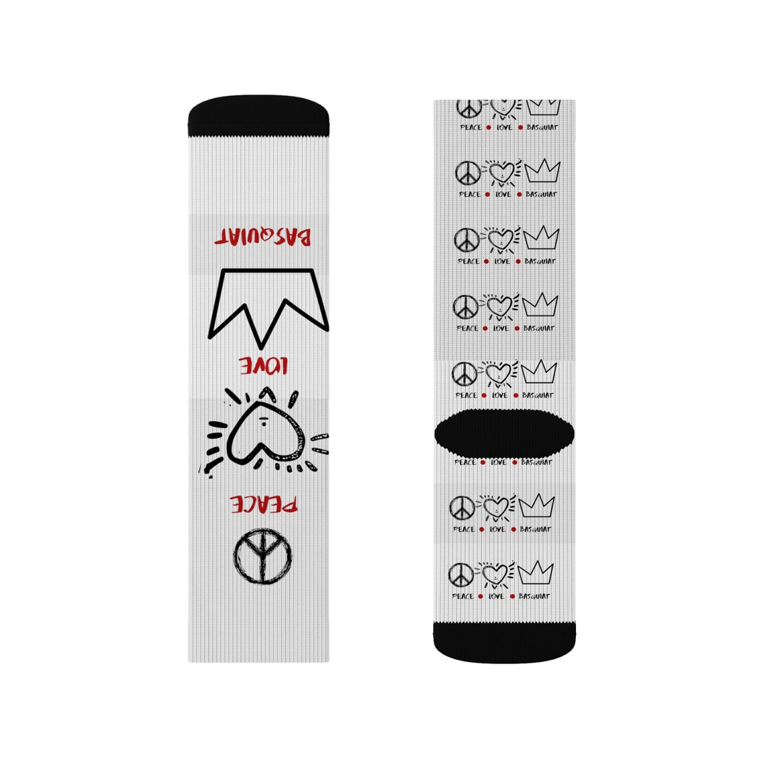 Basquiat Inspired Socks - Etsy