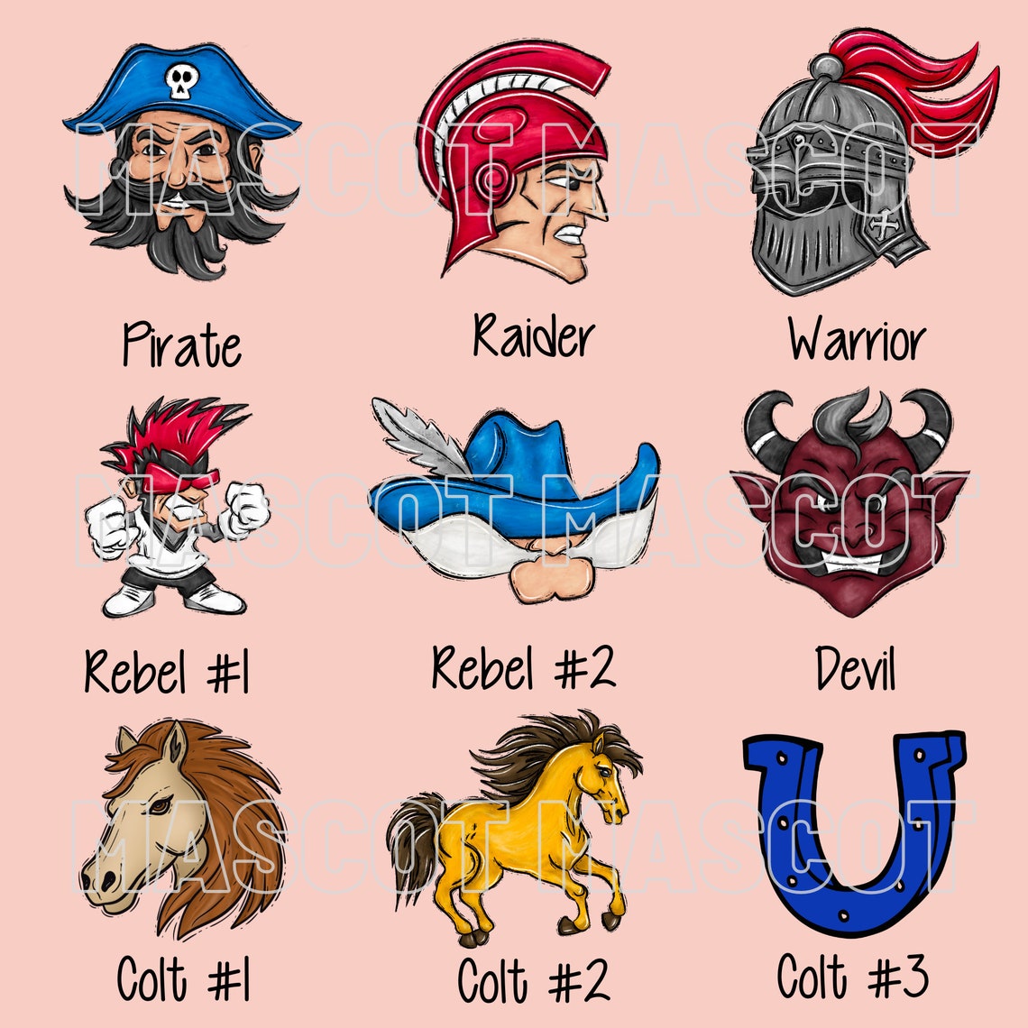 Custom Cheer Mascot Design Request PNG- Sports Digital File ...