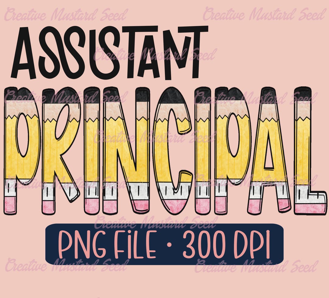 Assistant Principal Doodle Pencil PNG- First Day of School, Elementary ...