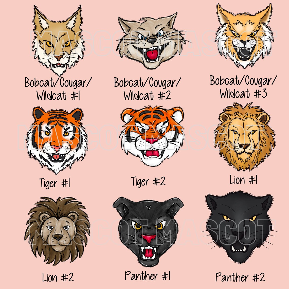 Custom Cheer 1 Mascot Design Request PNG Sports Digital File - Etsy