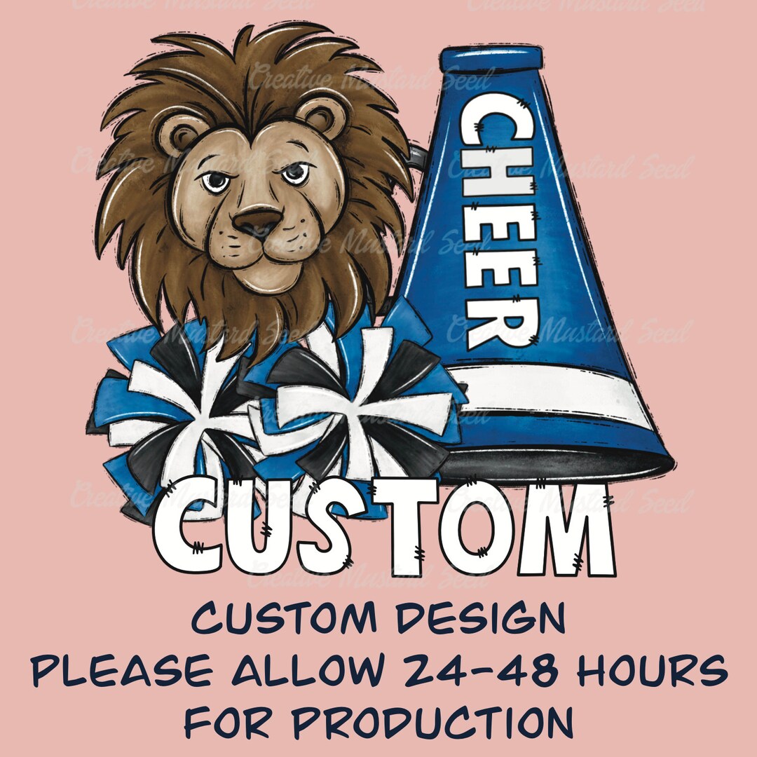 Custom Cheer 1 Mascot Design Request PNG- Sports Digital File ...
