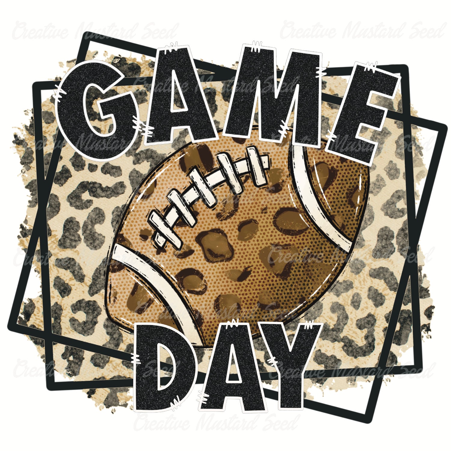 Leopard Game Day Leopard Football PNG- Sports Digital File, Game Day ...