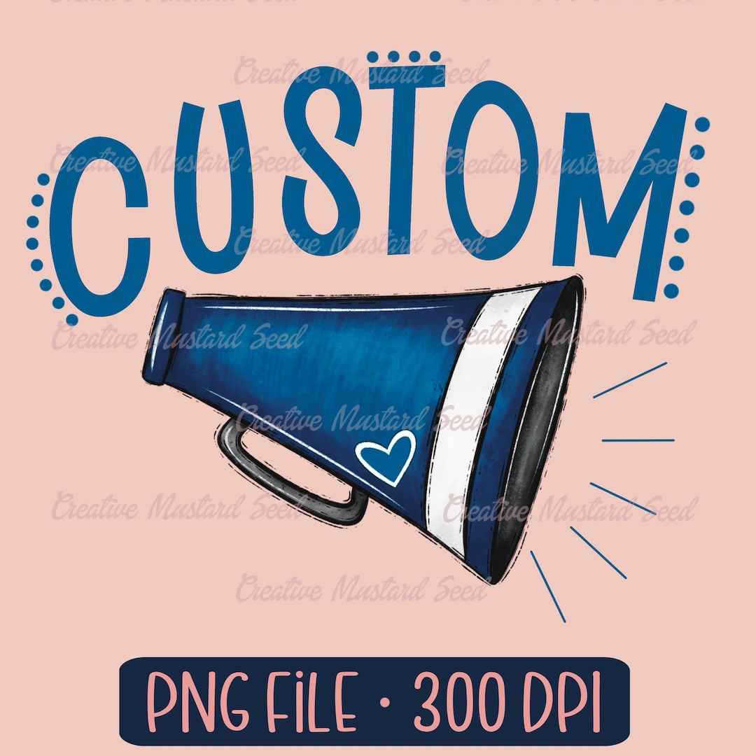 Custom Doodle Cheer Mascot PNG- Sports Digital File, Sublimation, DTF ...