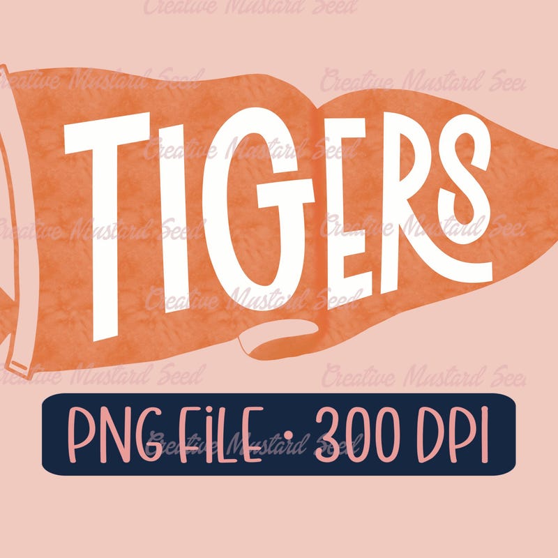 Orange Pennant Flag Png Etsy