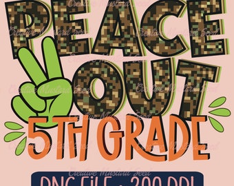 Bruh We Out 5th Grade Tie-dye PNG Last Day of School, End of School ...