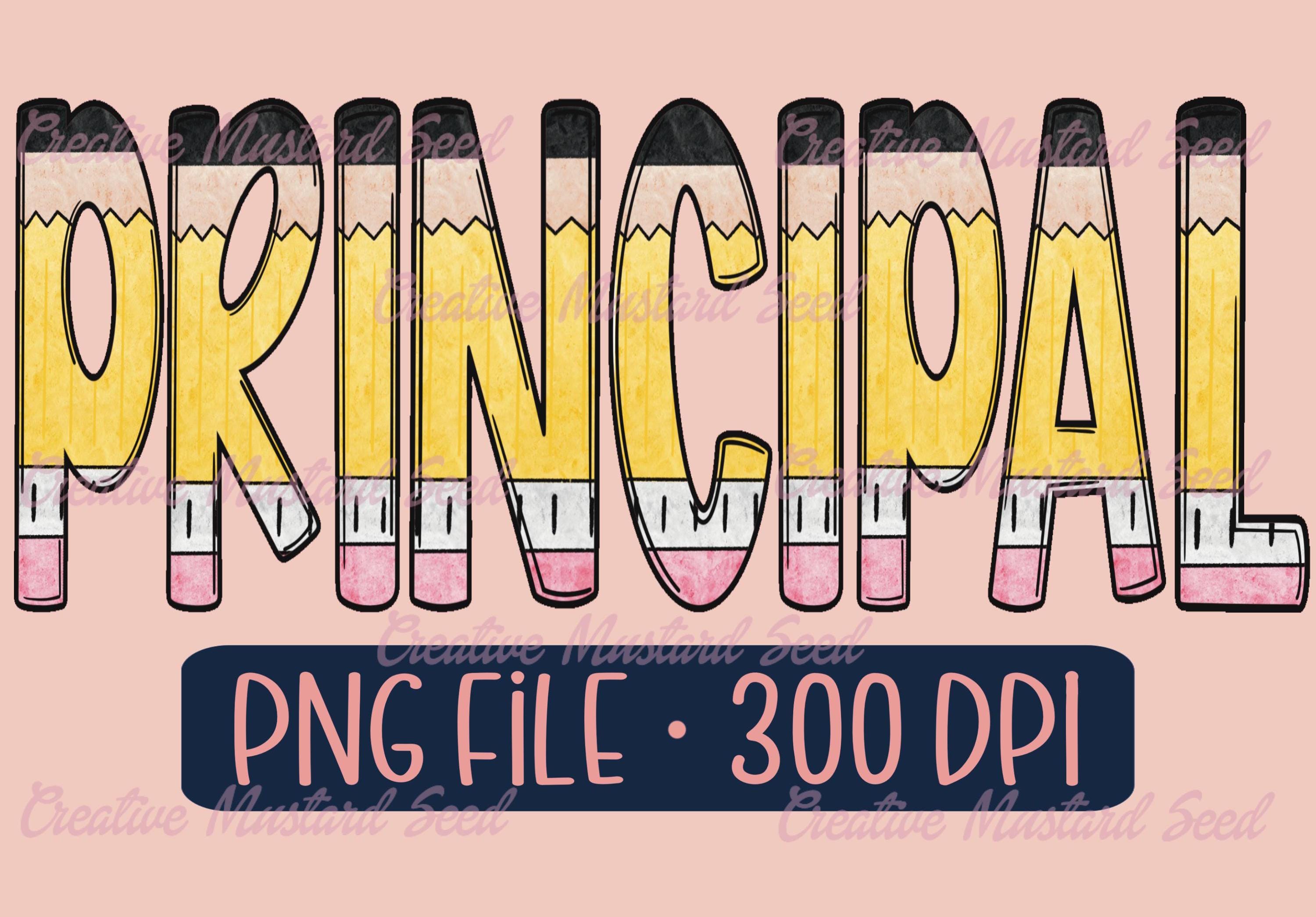 Principal Doodle Pencil PNG First Day of School, Elementary, Teacher ...