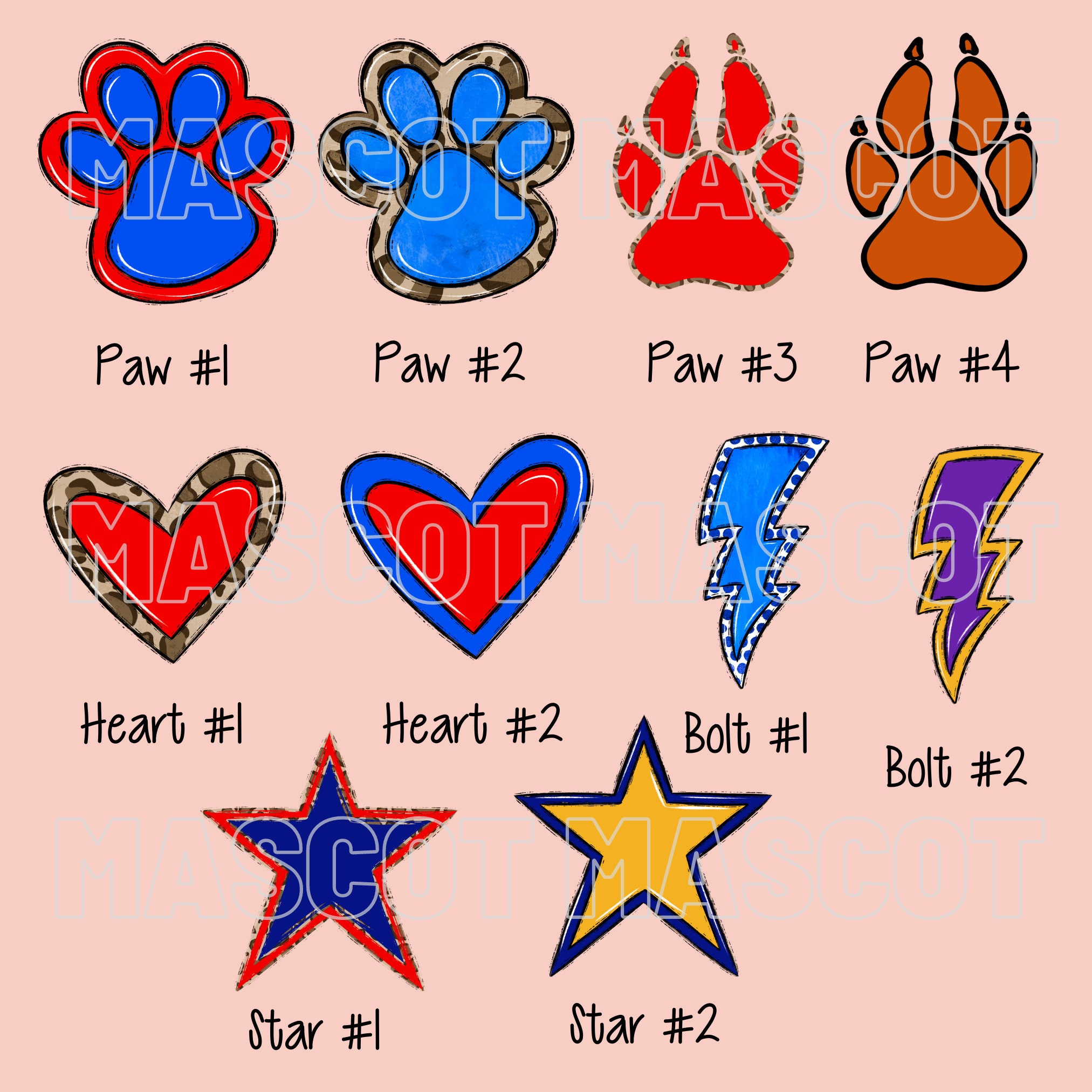Custom Mascot Repeat Design Request PNG- Sports Digital File ...