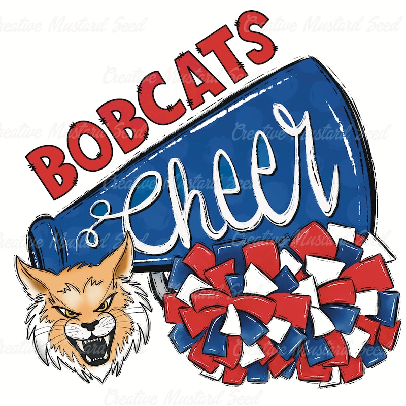 Red Bobcats Png - Etsy