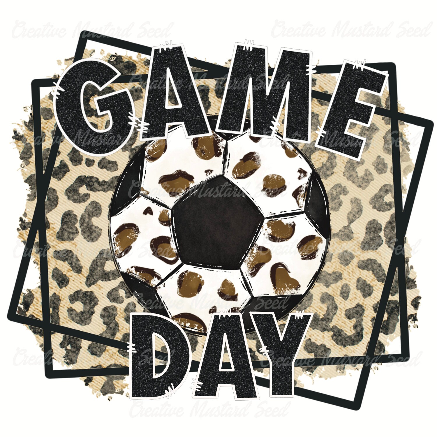 Leopard Game Day Leopard Soccer PNG- Sports Digital File, Game Day ...