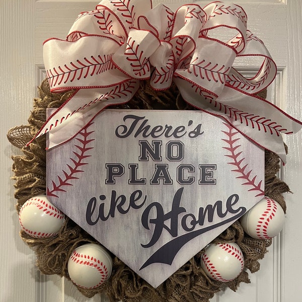 Baseball Wreath - Etsy