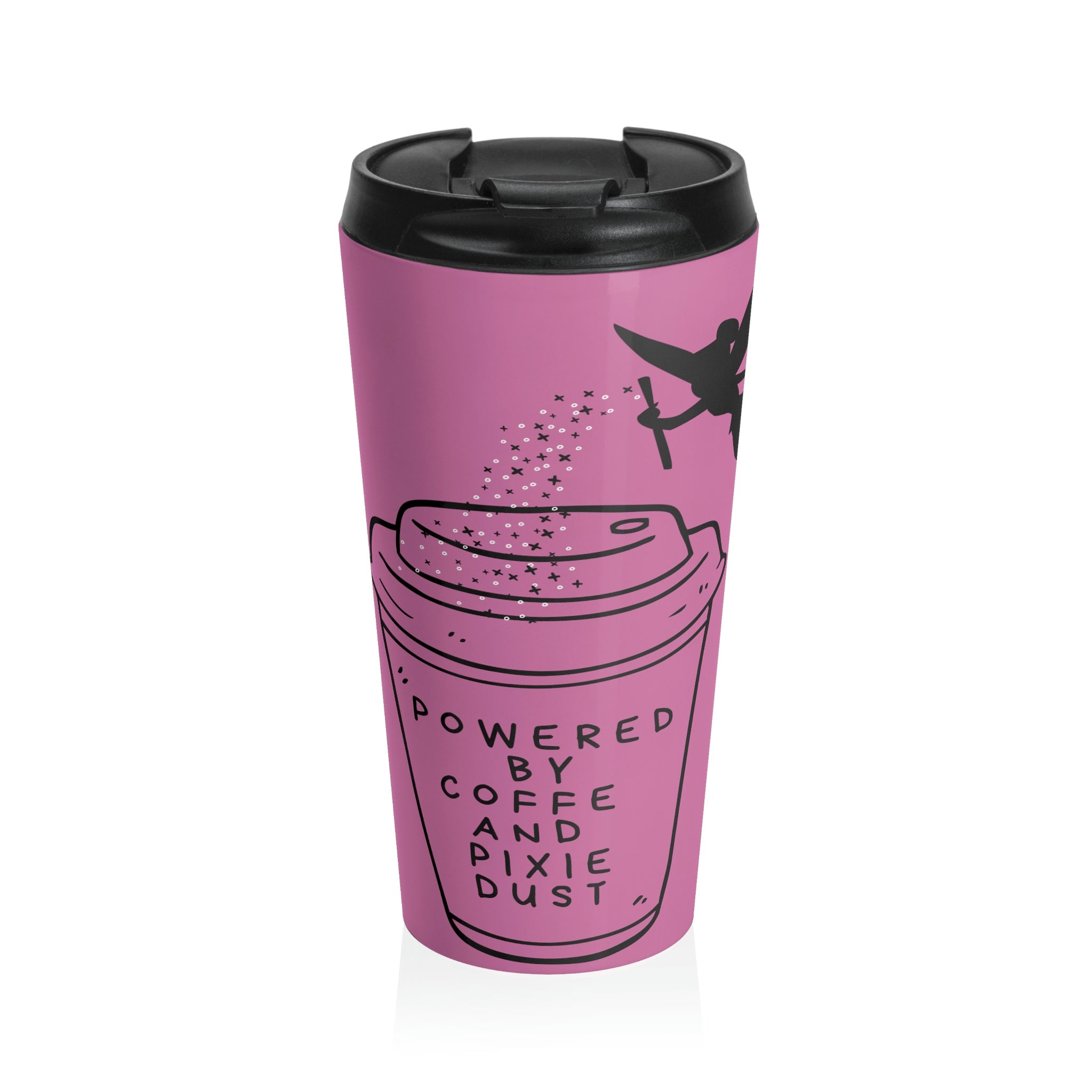 Tinkerbell Coffee and Pixie Dust Stainless Steel Travel Mug - Etsy