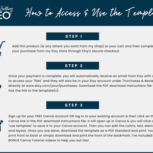 Direct Sales Editable Printable Bookmark Template, Canva Bookmark ...